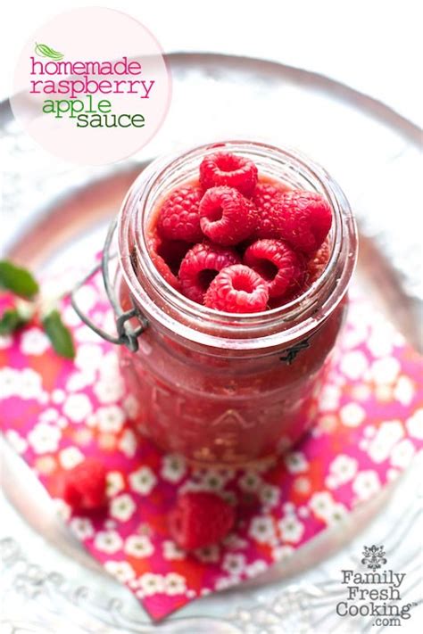 Homemade Raspberry Applesauce Marla Meridith