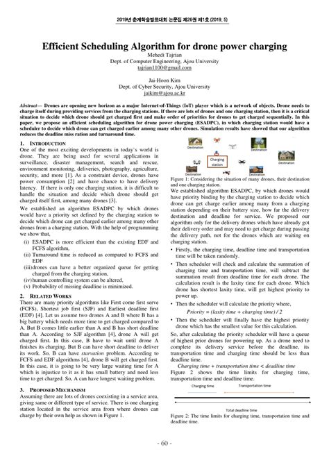 Pdf Efficient Scheduling Algorithm For Drone Power Charging