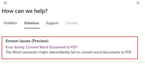 查看已知問題 預覽版 Power Platform Microsoft Learn