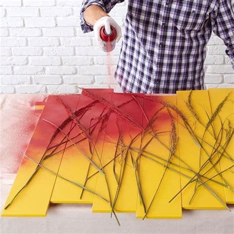 Модульные картины своими руками Картины Окраска распылителем Украшение стен своими руками