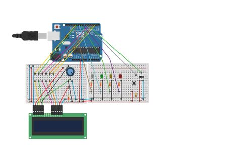 circuit design stopwatch with arduino tinkercad