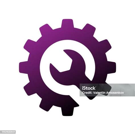 로고 및 템플릿 자동차 자동차 수리 서비스에 대한 레이아웃 렌치 와 톱니 바퀴 기호 플랫 스타일 벡터 그림입니다 Eps 10