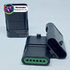 6 Pole Delphi Male Connector Delphi Black Colour 6 Pole Mohanamma Technology Private Limited
