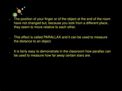 PPT Finding The Distance Using Parallax PowerPoint Presentation Free Download ID 437957