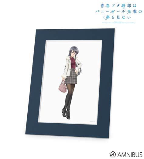 青春ブタ野郎はバニーガール先輩の夢を見ない 描き下ろしイラスト 桜島麻衣 冬服ver キャラファインマット Amnibusアムニバス
