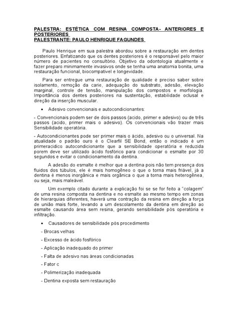 Resumos Das Palestras Do Cioc 1 Pdf