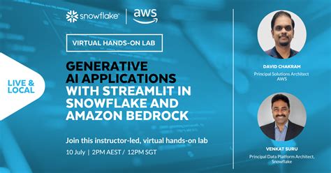 Virtual Hands On Lab Generative Ai Applications With Streamlit In Snowflake And Amazon Bedrock