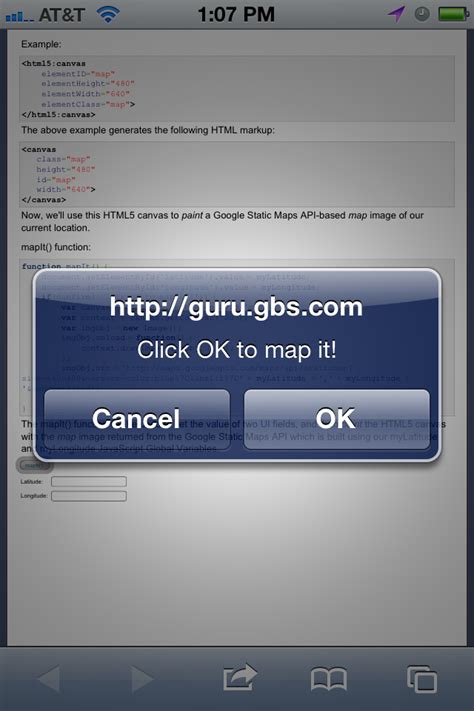 Html5 Geolocation And Canvas Ibm Xpages Custom Controls Demo