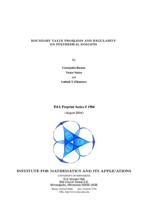 Pdf Boundary Value Problems And Regularity On Polyhedral Domains