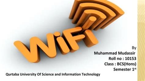Wi Fi Technology Ppt