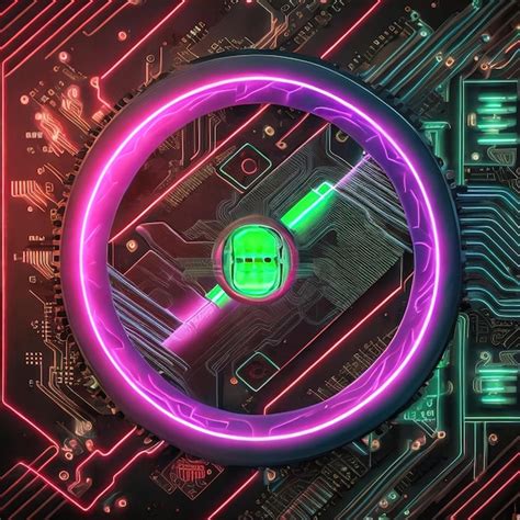 Premium Ai Image A Futuristic Computer Circuit Board With Neon Light Premium Ai Image A Futuristic Computer Circuit Board With Neon Light