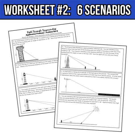Real World Trig Ratios And Right Triangle Trigonometry Applications For Precalc