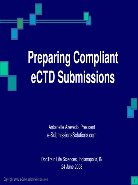 Preparing Compliant Ectd Submissions Pdf Food And Drug