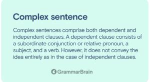 What Is A Complex Sentence Definition Examples Guide GrammarBrain