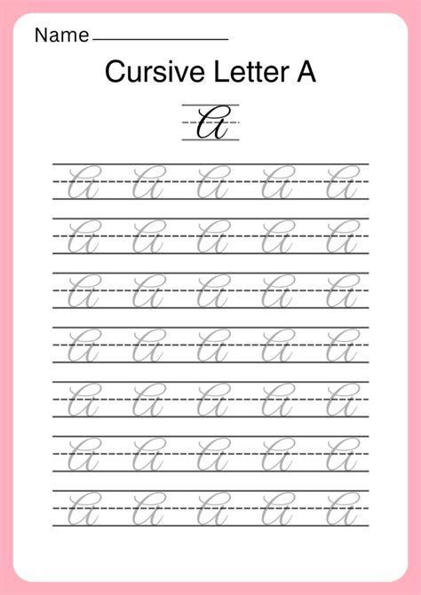 Capital Letters Cursive Writing Worksheets A To Z With PDF
