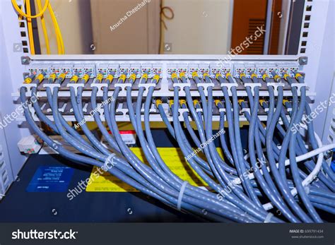 Network Cables Connected Patch Panel On Stock Photo Shutterstock
