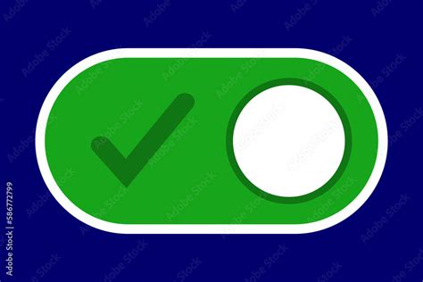 Turn On Gui Toggle Switch Slider Pictogram Icon Button For Website Or