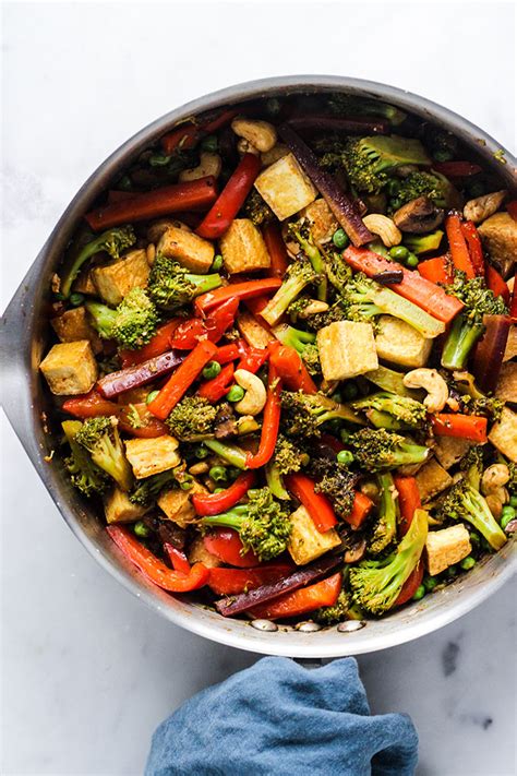Vegan Tofu Vegetable Stir Fry Dietitian Debbie Dishes