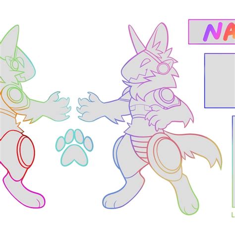 Protogen Base Furry Etsy