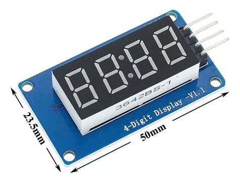 Módulo Display 7 Segmentos 4 Dígitos Tm1637 Arduino En Venta En Cali