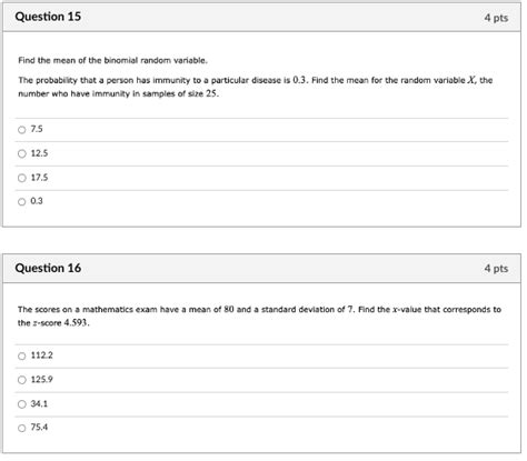 Solved Find The Mean Of The Binomial Random Variable The Chegg Com