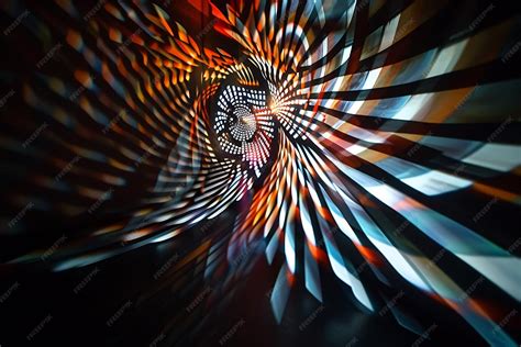 Premium Photo Dynamic Play Of Light And Shadow Artwork