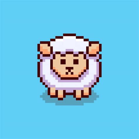 Pixel Art Sheep Game Asset Design 50864591 Vector Art At Vecteezy