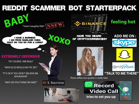 Reddit Scammer Bot Starter Pack Rstarterpacks