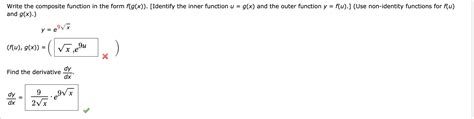 Solved For The Given Composite Function Identify The Inner Chegg