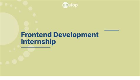 Frontend Development Internship At Mentoraide Shaping The Future Of User Experience By