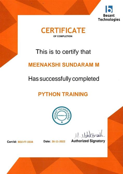 Meenakshi Sundaram M On Linkedin Python Beasanttechnologies