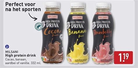 High Protein Drink Aanbieding Bij Aldi Folderfeestnl