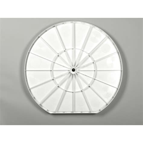 Rev A Shelf Polymer D Shape 2 Shelf Lazy Susan With Bottom Mount Hardware For Corner Base