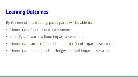 Flood Impact Assessment Approaches And Methods Pptx