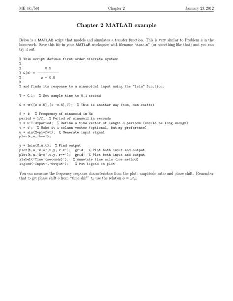Chapter 2 Matlab Example Pdf