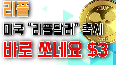 리플 』 미국거래소 리플달러 출시 리플도 바로쏘네요 6배상승 3 리플 리플코인 코인 리플전망 비트코인 비트