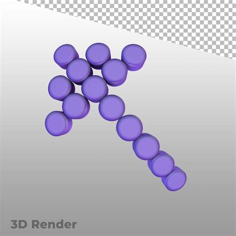 3d 렌더링 화살표 기호 Ui 아이콘 프리미엄 Psd 파일