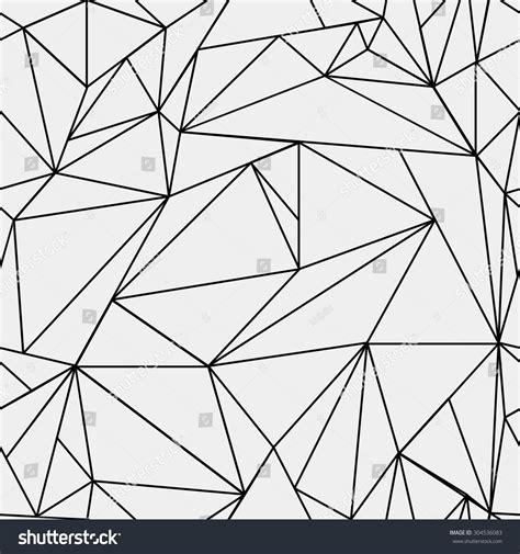 Geometric Simple Black White Minimalistic Pattern Stock Vector Royalty Free 304536083