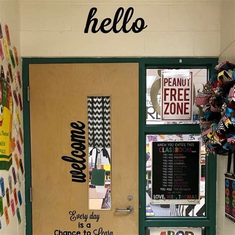 Hello Classroom Exterior Door And Quote Decal Etsy
