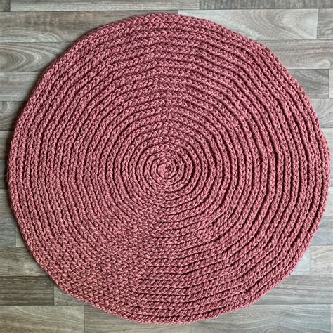 Crochet Braided Round Rug Pattern Etsy