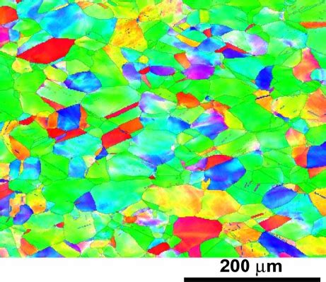 Depicts EBSD Microstructure Visualizations By An Inverse Pole Figure Download Scientific