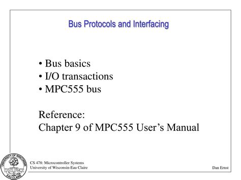 Ppt Bus Protocols And Interfacing Powerpoint Presentation Free Download Id2992577