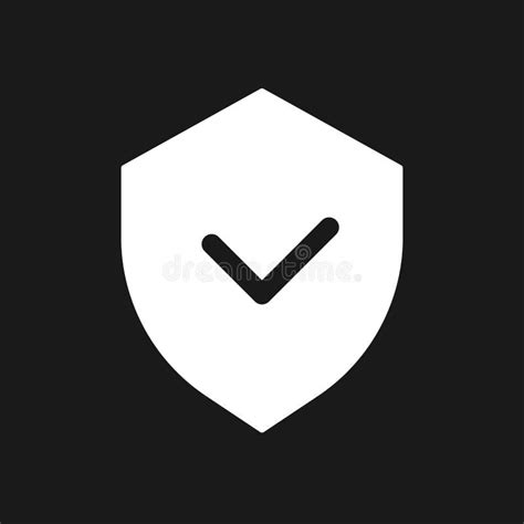 Cyber Security Dark Mode Glyph Ui Icon Stock Vector Illustration Of Symbol Night 261682158