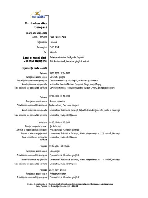 Paun Viorel Cv Pdf