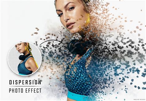 Premium Psd Dispersion Photo Effect With Rock Explosion Mockup
