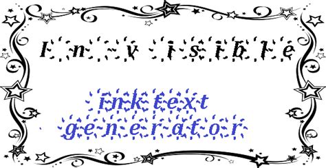 Invisible Ink Text Generator Psfont Tk