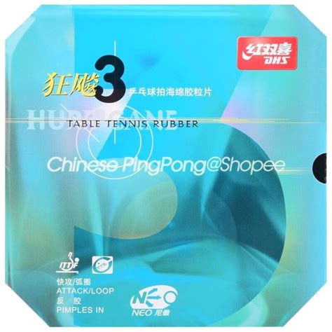 Dhs Hurricane Neo Hurricane Table Tennis Rubber Hurricane Pips In