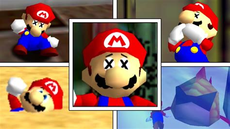 Super Mario 64 Hd All Marios Death Animations Super Mario 3d All