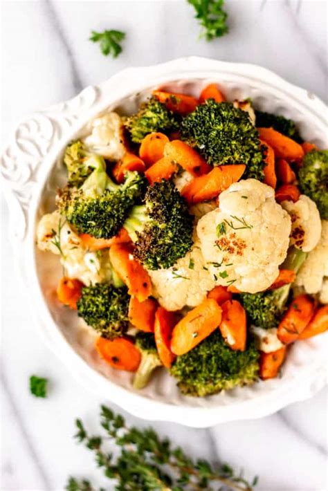 California Blend Vegetables With Garlic Herb Butter Delicious Little