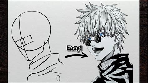 How To Draw Satoru Gojo Step By Step Tutorial For